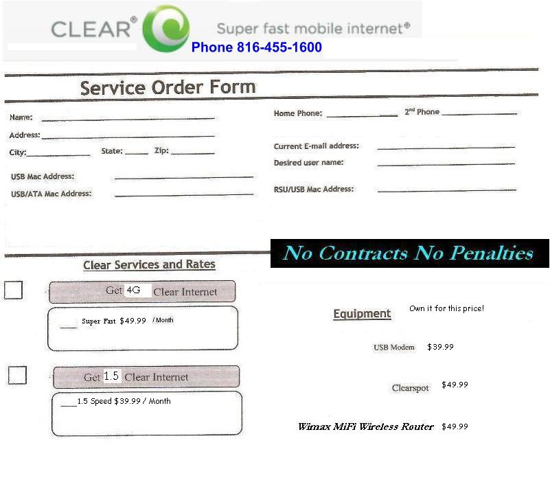 Clear Wireless Internet